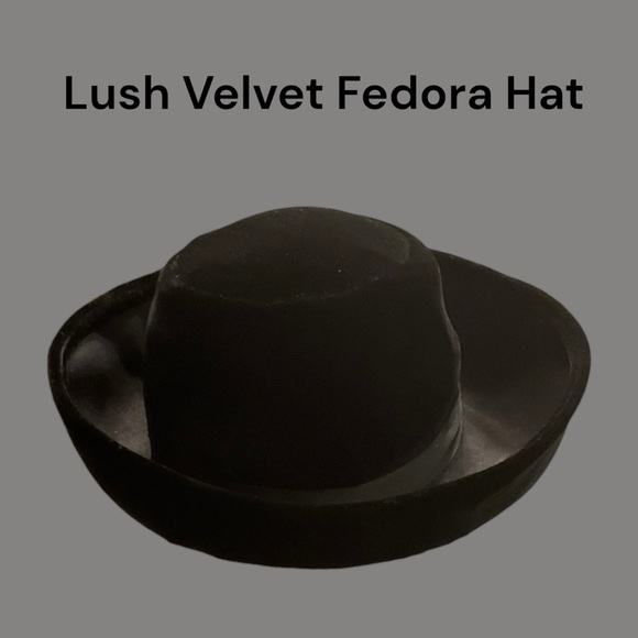 Vintage | Accessories | Nwt Lush Velvet Fedora Hat So Pretty | Poshmark